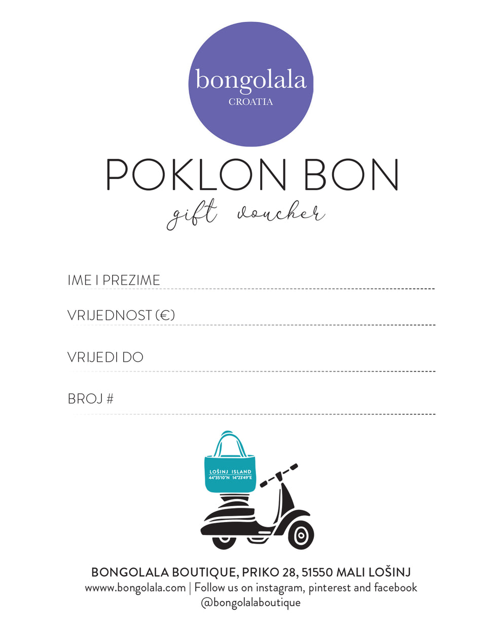 Bongolala Croatia | Lošinj Island Coordinates Wear